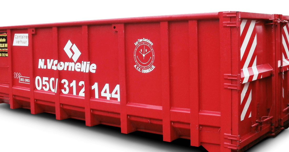 Afvalcontainer huren voor papier en karton / 20m³ | Containerverhuur ...